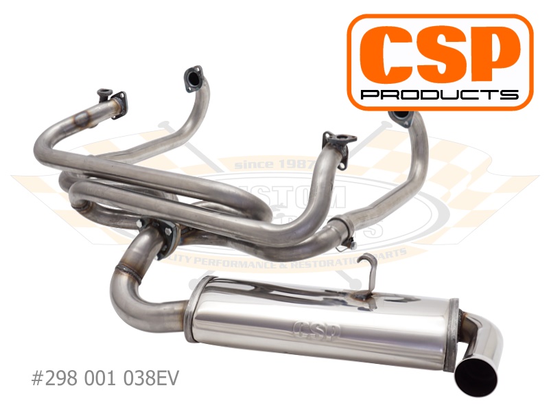 Auspuffanlage Single Muffler mit J-Rohren : Custom & Speed Parts (CSP)