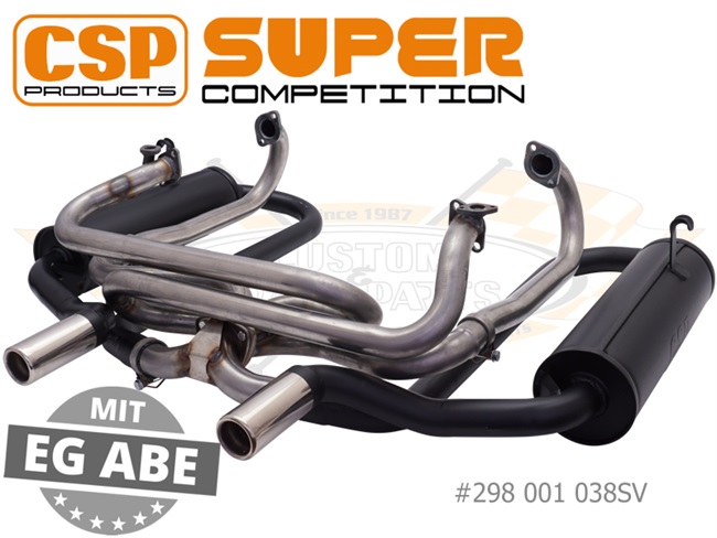 Auspuffanlage Super-Competition mit J-Rohren : Custom & Speed Parts (CSP)