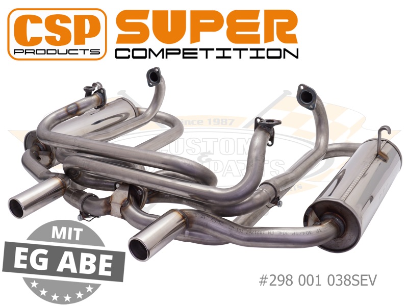 Auspuffanlage Super-Competition mit J-Rohren : Custom & Speed Parts (CSP)