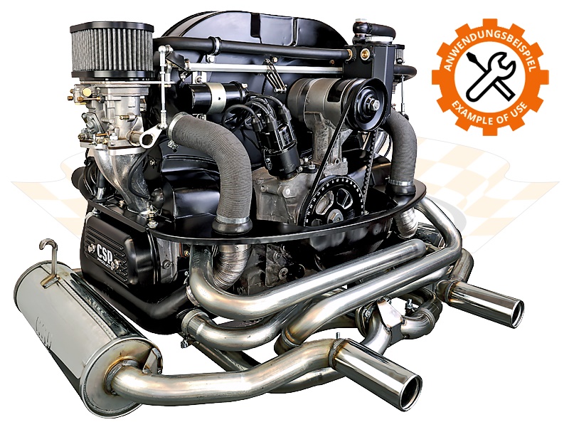 Auspuffanlage Super-Competition mit J-Rohren : Custom & Speed Parts (CSP)